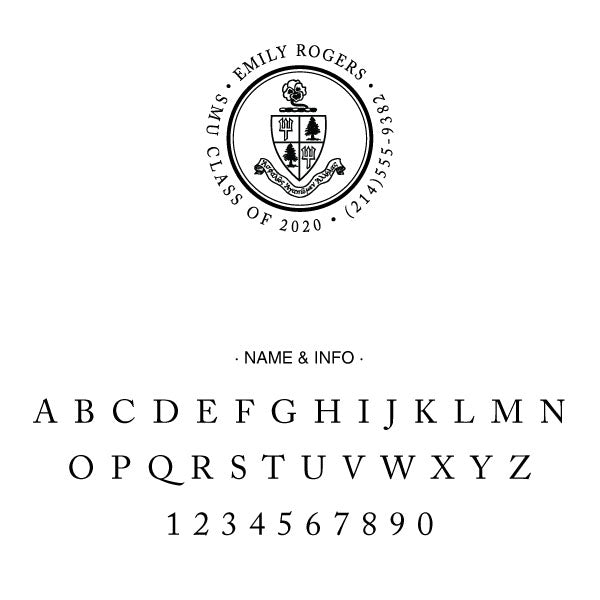 Delta Delta Delta Round Social Custom Stamp – Artisan Stamp